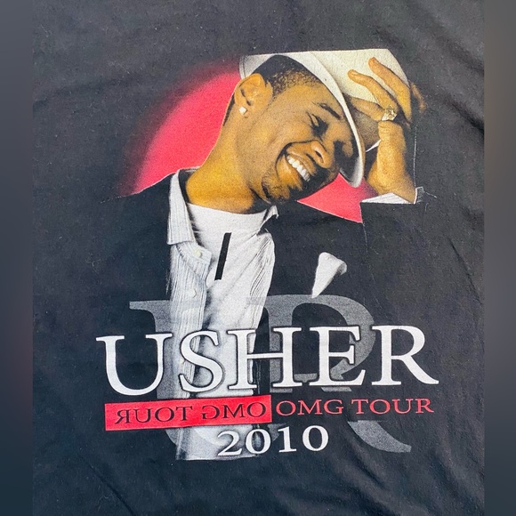 Alstyle | Shirts | Rare Usher Omg Tour Tee Miguel Trey Songz 20 Shirt ...